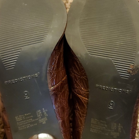 Predictions | Shoes | Copper Peep Toe Heel W Ankle Strap | Poshmark